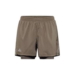 Newline Sportshorts 'Pace' Herren Gr&ouml;&szlig;e M schlammfarben / hellgrau
