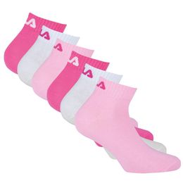 Fila Socks female Pink, White size 39-42