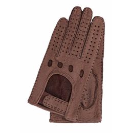 Gretchen Fingerhandschuhe Damen Gr&ouml;&szlig;e S/M braun / dunkelbraun