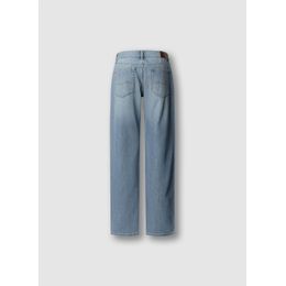 Pepe Jeans Damen Loose-fit-Jeans "LOOSE ST JEANS LW NICKY"light blau used, Gr. 26, Denim/Jeans, Obermaterial: 64% Baumwolle, 36% Lyocell, Jeans, mit
