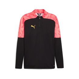 Puma Funktionsshirt 'IndividualFinal' Damen Gr&ouml;&szlig;e L gelb / koralle / lachs / schwarz