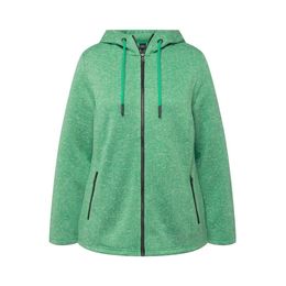 Ulla Popken Zip-Up Hoodie female Green size 62-64