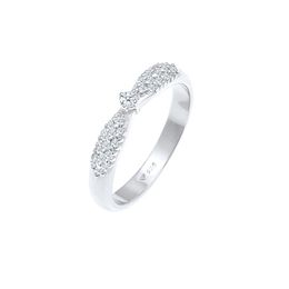 Elli DIAMONDS Ring, Verlobungsring Damen Gr&ouml;&szlig;e 54 silber