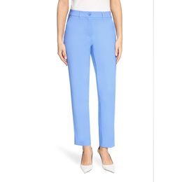 B&uuml;gelfaltenhose Betty Barclay "Damen mit B&uuml;gelfalte", Damen, Gr. 42, Normalgr&ouml;&szlig;en, azurine, Obermaterial: 86% Polyester, 14% Elasthan, Basic, relaxed fit 7/8-L&auml;nge, Hosen, Material