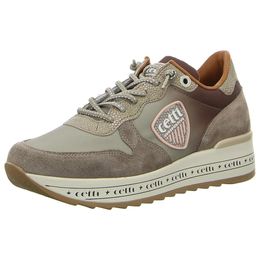 CETTI Sneaker Damen Gr&ouml;&szlig;e 37 khaki / puder / wei&szlig;