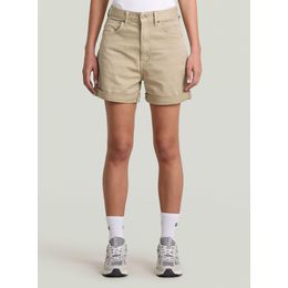 G-Star Raw 5-Pocket-Hose G-STAR "Judee Short Clean Edge Shorts", Damen, Gr. 23, Normalgr&ouml;&szlig;en, dk brick gd, Obermaterial: 50% Baumwolle, 47% Baumwolle, 3% Elasthan, Hosen 5-Pocket-Hose