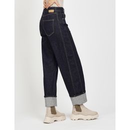 Gang Damen Straight-Jeans "94BLAKE STRAIGHT"prewashed, Gr. 26, Denim/Jeans, Obermaterial: 99% Baumwolle, 1% Elasthan, Jeans, hoher Bund, Umschlag am