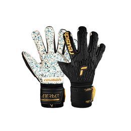 Reusch Sporthandschuhe 'Attrakt Freegel Fusion' Herren Gr&ouml;&szlig;e XL/XXL cyanblau / gold / schwarz / naturwei&szlig;
