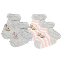 Steiff Collection Socks girl Grey, Pink size 15-16