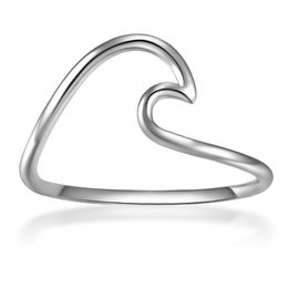 Glanzst&uuml;cke M&uuml;nchen Damen Fingerring "GSM137", 56, Silber 925 (Sterlingsilber), 8,5mm, silber, GLANZST&Uuml;CKE M&Uuml;NCHEN, Silber 925 (Sterlingsilber), Fingerringe, in Wellen