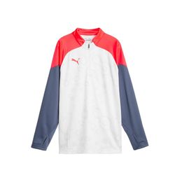 Puma Sportsweatshirt Jungen Gr&ouml;&szlig;e 116 rauchblau / rot / wei&szlig;