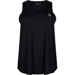 Active By Zizzi Sports Top 'ABASIC' female Black size XXXL
