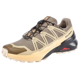 Trailrunningschuh Salomon "SPEEDCROSS PEAK GORE-TEX", Herren, Gr. 44, stone gray, gray gr&uuml;n, gr&uuml;n haze, Synthetik, Textil, Schuhe, wasserdicht