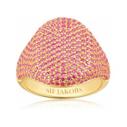 SIF JAKOBS Ring Damen Gr&ouml;&szlig;e 56 gold / pink