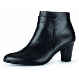 Stiefelette Gabor "Nizza", Damen, Gr. 40, schwarz, Nappaleder, unifarben, Schuhe Stiefelette, mit Innenrei&szlig;verschluss