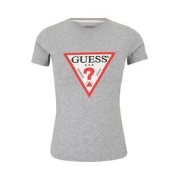 Guess Jeans T-Shirt 'ICONIC' Damen Gr&ouml;&szlig;e S graumeliert / rot / schwarz / wei&szlig;