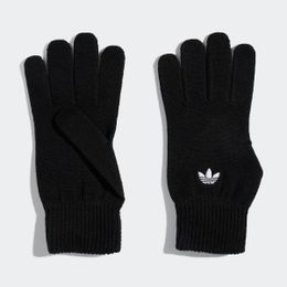 Damen Strickhandschuhe "ADICOLOR GL", schwarz, Gr. XL, adidas originals, Obermaterial: 94% Polyester, 5% Polyamid, 1% Elasthan, Handschuhe, f&uuml;r