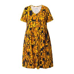 Ulla Popken Dress female Yellow size 50-52