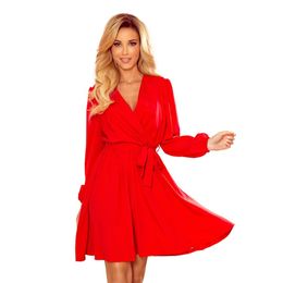 numoco Kleid 'Minikleid Bindy' Damen Gr&ouml;&szlig;e 36/38 rot Winterkleid