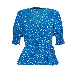 Threadbare. Threadbare Blusentop 'Diana' Damen Gr&ouml;&szlig;e XXL himmelblau / wei&szlig;