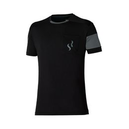 Mizuno Sportshirt Herren Gr&ouml;&szlig;e S basaltgrau / schwarz