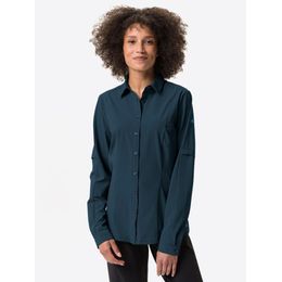 Vaude Athletic Button Up Shirt female Blue size 40