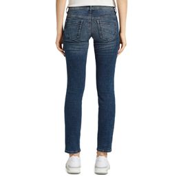 Tom Tailor Damen Slim-fit-Jeans "Alexa Slim", blau, Gr. 32, Denim/Jeans, Obermaterial: 98% Baumwolle, 2% Elasthan, Jeans, mit Knopfleiste und