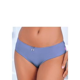 Lascana Damen Tanga "Maria", Gr. 32blau, pink, Microtouch, Obermaterial: 73% Polyamid, 20% Polyester, 7% Elasthan, Unterhosen, mit blumiger