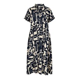 Apricot Kleid Damen Gr&ouml;&szlig;e 44 creme / navy