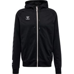 Hummel Sportsweatjacke 'Move' Herren Gr&ouml;&szlig;e L schwarz / wei&szlig;