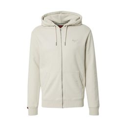 Superdry & Co Zip-Up Hoodie 'Essential' male Beige size XXXL