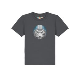 watabout.kids T-Shirt 'Racing Tiger' Jungen Gr&ouml;&szlig;e 134/146 hellblau / grau / anthrazit / wei&szlig;