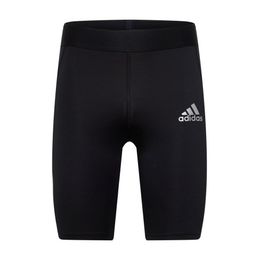 adidas Sportswear Sportshorts 'Techfit' Herren Gr&ouml;&szlig;e S schwarz / silber