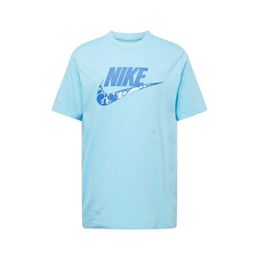 Nike Sportswear T-Shirt 'Futura' Herren Gr&ouml;&szlig;e M azur / aqua / wei&szlig;