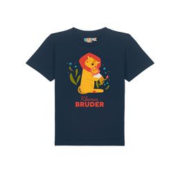 Watabout.kids Shirt 'L&ouml;wen Kleiner Bruder' boy Blue size 152/158