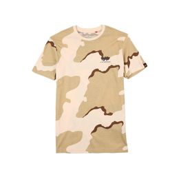 Alpha Industries T-Shirt Herren Gr&ouml;&szlig;e L beige / hellbeige / marine / braun