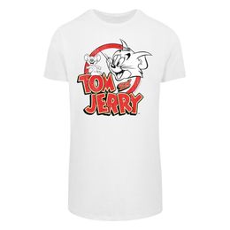 F4NT4STIC Shirt 'Tom and Jerry TV Serie Distressed' male White size XXL