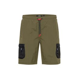 INDICODE JEANS Shorts 'Peter' Herren Gr&ouml;&szlig;e 40 khaki / schwarz