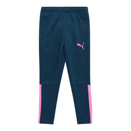 Puma Sporthose 'TeamLiga' Jungen Gr&ouml;&szlig;e 152 marine / hellpink