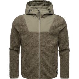 Ragwear Funktionsfleecejacke 'Adar' Herren Gr&ouml;&szlig;e S khaki / oliv
