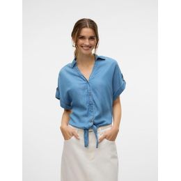 V&eacute;ro Moda VERO MODA Bluse 'FLEUR' Damen Gr&ouml;&szlig;e XL blue denim