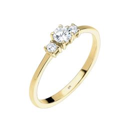 Elli Premium Ring Damen Gr&ouml;&szlig;e 56 gold / wei&szlig;