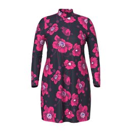 Ulla Popken Badeanzugkleid Damen Gr&ouml;&szlig;e 9XL/10XL lila / pink / schwarz