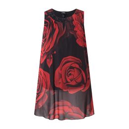 Ulla Popken Tunika Damen Gr&ouml;&szlig;e XL/XXL rot / schwarz