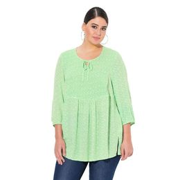 Ulla Popken Tunika Damen Gr&ouml;&szlig;e 4XL/5XL mint / wei&szlig;