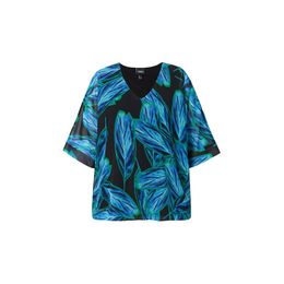 Ulla Popken Shirt female Blue, Black size 62-64