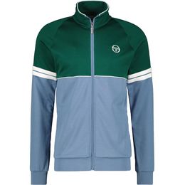 Sergio Tacchini Trainingsjacke Herren Gr&ouml;&szlig;e S blau / dunkelgr&uuml;n / wei&szlig;