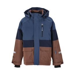 ZIGZAG Skijacke 'Taylora' Jungen Gr&ouml;&szlig;e 164/170 blau / nachtblau / braun / schwarz
