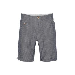 Blend Chinoshorts 'Sergio' mit Struktur-Muster Herren Gr&ouml;&szlig;e 34 taubenblau / wei&szlig;