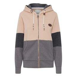 oxmo Zip-Up Hoodie 'Kate' female Grey, Pink size XXL